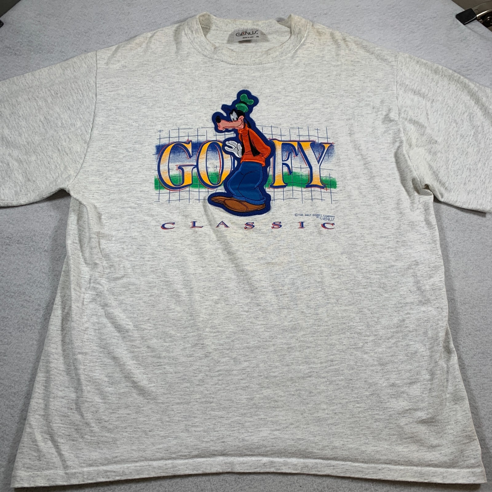 Genus Walt Disney Shirt Adult Extra Large Gray Goofy Made in USA ...