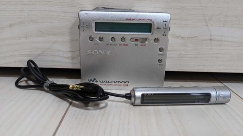SONY MD Walkman MZ-R900 Silver minidisc player recorder w/ RM-MC11EL ...