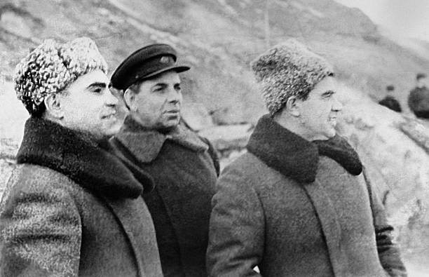 Soviets marshals Vasily Chuikov Ivan Krylov and Gurov in Russia Old Photo | eBay