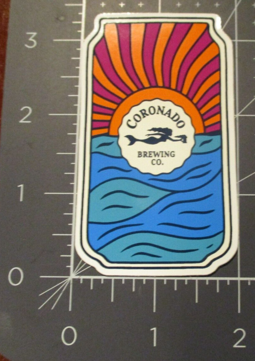 CORONADO BREWING mermaid Idiot Islander can STICKER decal craft beer ...