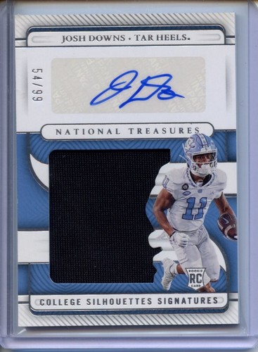 Panini National Treasures Josh Downs ROOKIE PATCH AUTO /99 | eBay