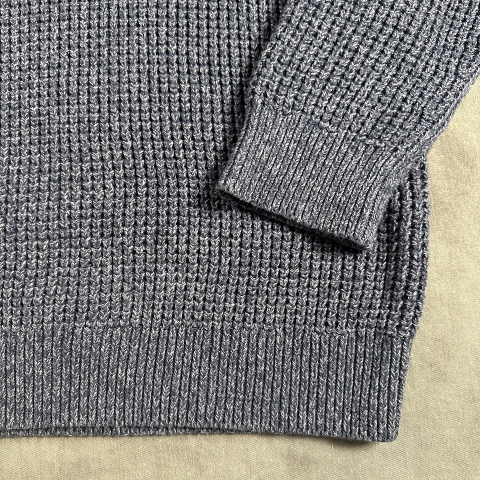 Vintage LL Bean Rollneck Organic Cotton Waffle Knit Sweater Mens Size ...