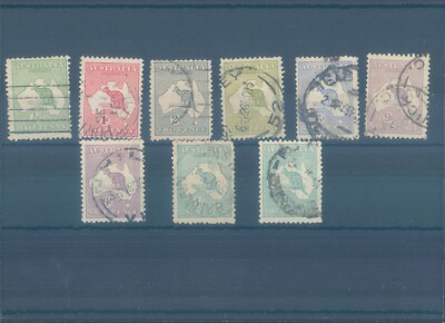 AUSTRALIA 1912-1919 Crown watermark kangaroos (CV $180 EUR154) | eBay UK