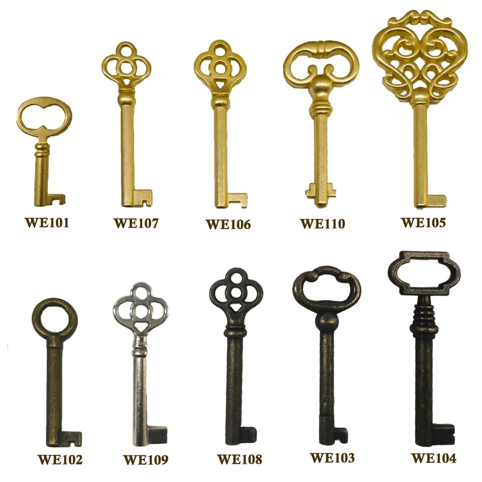 Universal Skeleton Key Set 10 Keys for Vintage Furniture or Antique ...