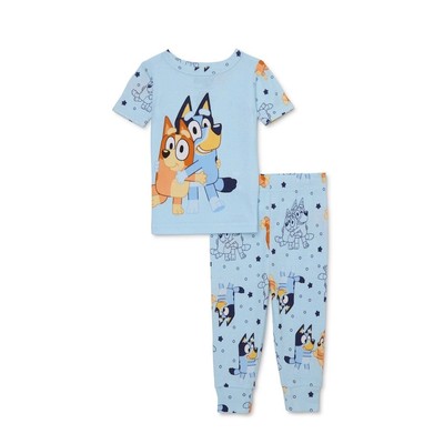 Bluey Toddler 2-PC Snug Fit Sleepwear Pajamas Short Sleeve Top & Pants ...