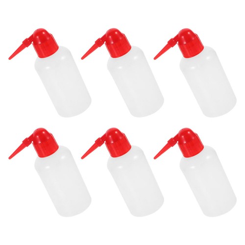 6 Pcs Cleaning Bottle Safety Squeeze Tattoo Wash Bottles Lab Rinse | eBay