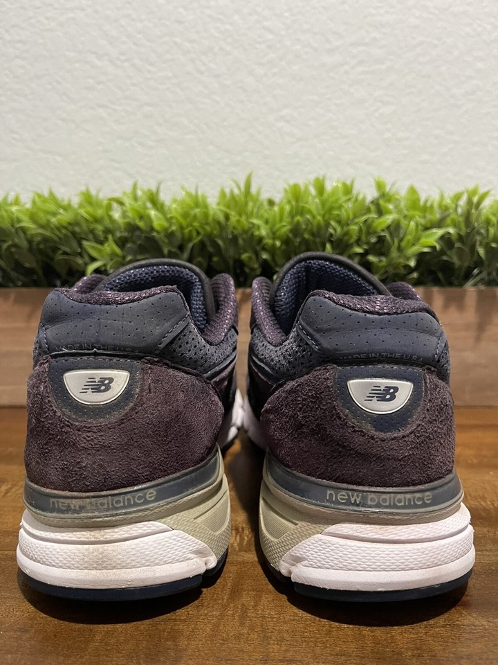 New Balance 900v4 Elderberry Purple Suede Running Shoes M990EP4 Men's ...