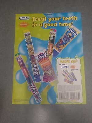 Rugrats Nickelodeon Oral-B Toothpaste Toothbrush Print Ad 1998 8x11 ...