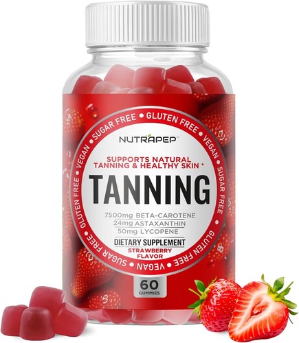 Tanning Gummies for Women, Vegan Self-Tan, No Sun, Astaxanthin ...