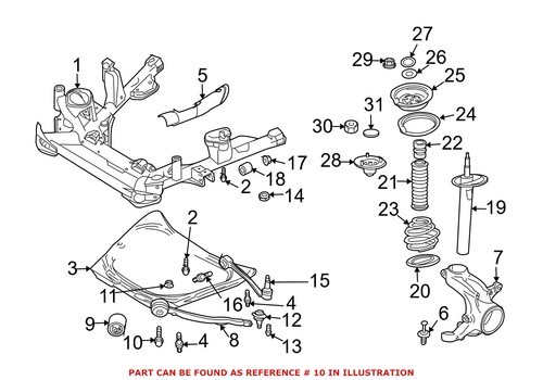 Genuine OEM For BMW Genuine Suspension Strut Bolt Front 31106769434 | eBay