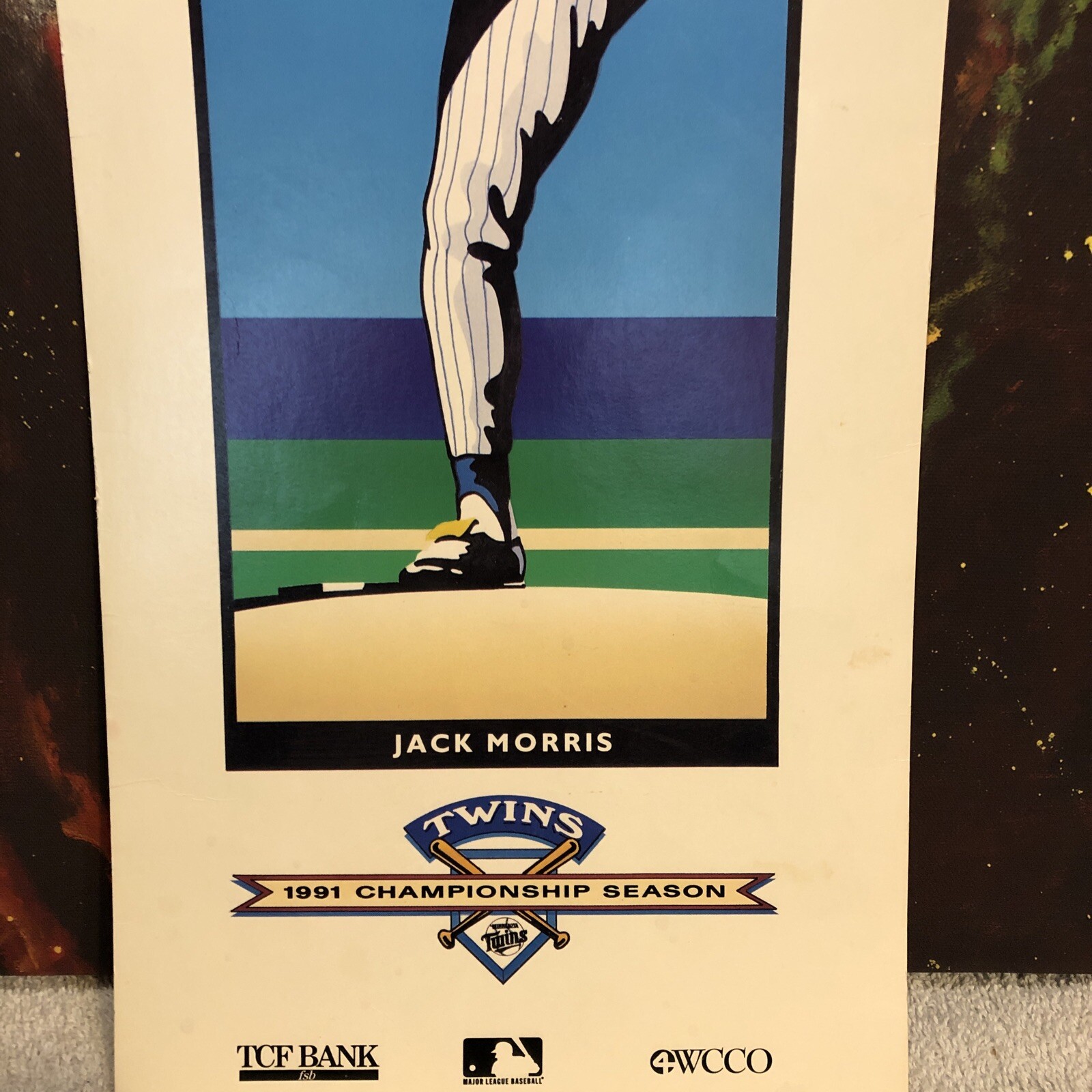 MLB Baseball Minnesota Twins 1991 TCF Bank Line up Poster Jack Morris ...
