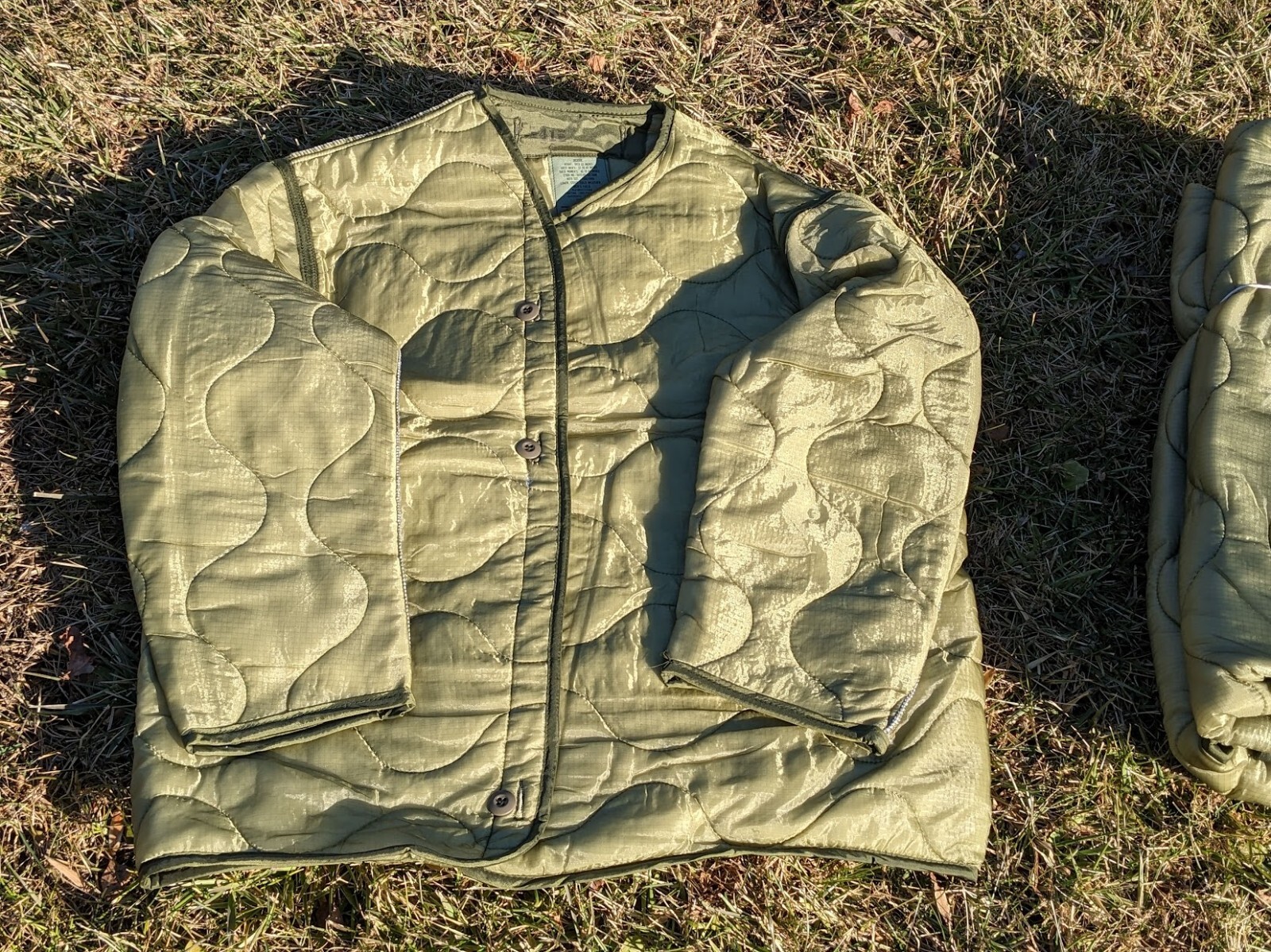 US Army Military M65 Field Jacket GI Quilted OD or Foliage Green Coat ...