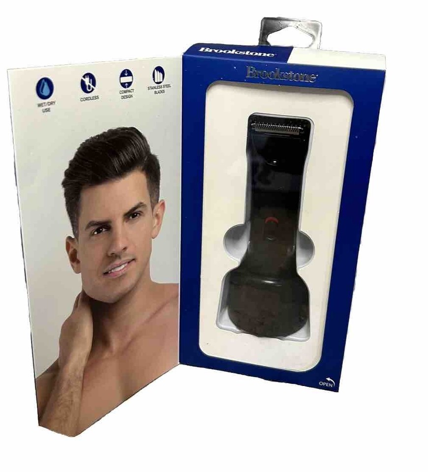 NEW~Brookstone~Cordless Wet Dry Full Body Hair Trimmer, Black | eBay