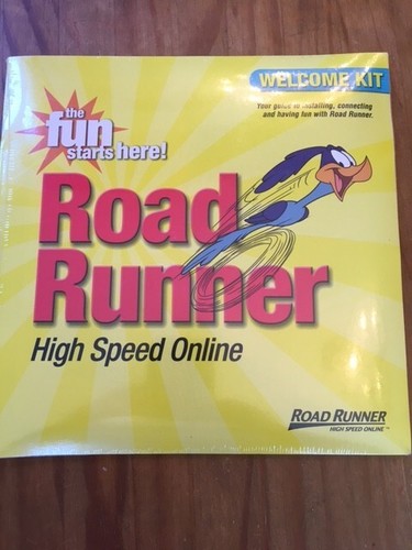 ROAD RUNNER HIGH SPEED ONLINE WELCOME KIT IN SEALED PACKAGE TIME WARNER ...