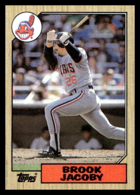 1987 Topps #405 Brook Jacoby Cleveland Indians | eBay