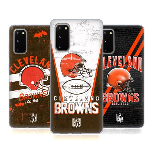 OFFICIAL NFL CLEVELAND BROWNS LOGO ART SOFT GEL CASE FOR SAMSUNG PHONES ...