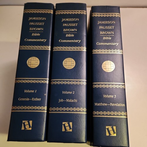 Jamieson Fausset Brown Bible Commentary 3-Volume Set, Very Good ...