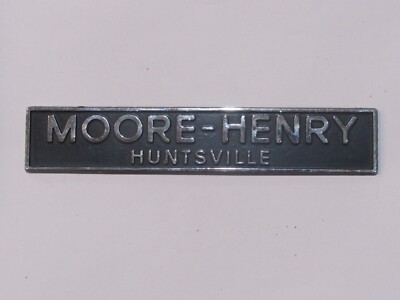 Vintage Moore-Henry Ford Huntsville Texas Metal Dealer Badge Emblem Tag ...