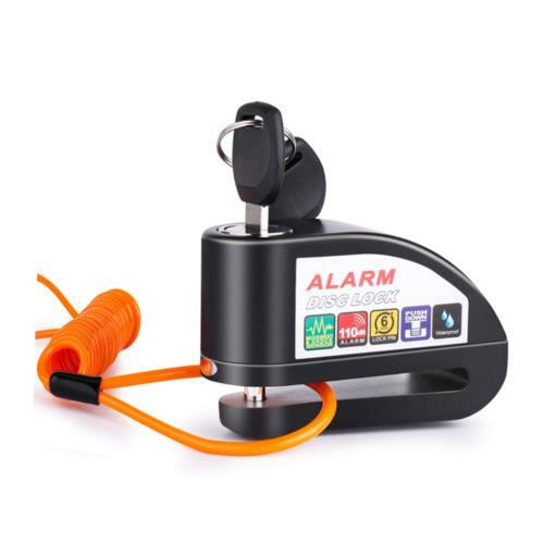 Motorcycle anti theft 110db alarm brake rotor disc lock scooter ...