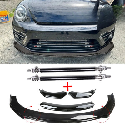 Front Bumper Lip Part Accessories Splitter Spoiler For Vw Beetle R-line ...