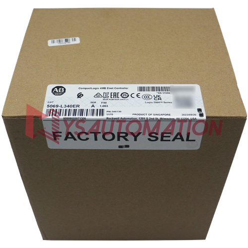 Allen Bradley Sealed New 5069-L340ER CompactLogix 4MB Enet Controller ...