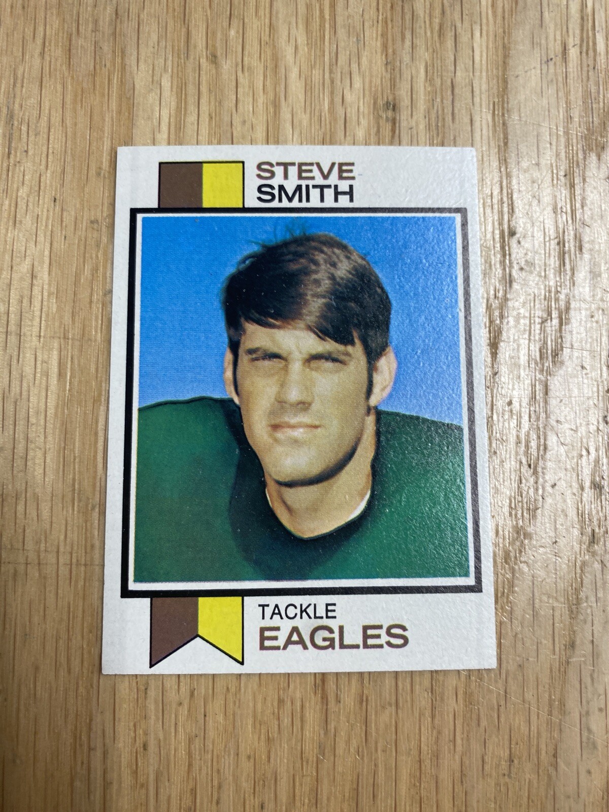 1973 Topps Football Steve Smith Eagles Card #33 | eBay
