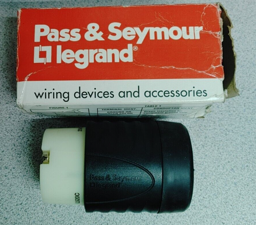 PASS & SEYMOUR LEGRAND L520-C TURNLOK CONNECTOR 20A 125V 2P 3W NEW!!WOW!! | eBay