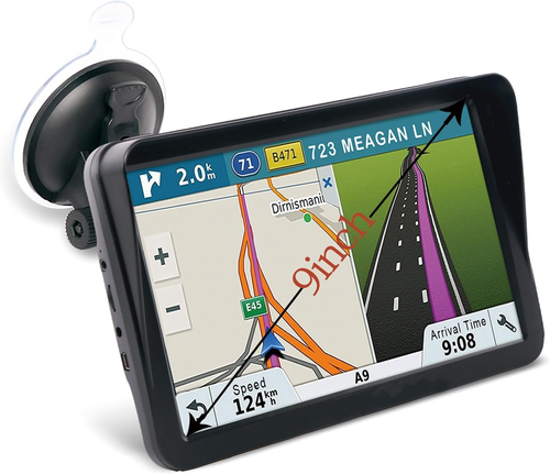 GPS Navigator for Car Truck RV, 9 Inch Semi Trucker GPS Navigation ...
