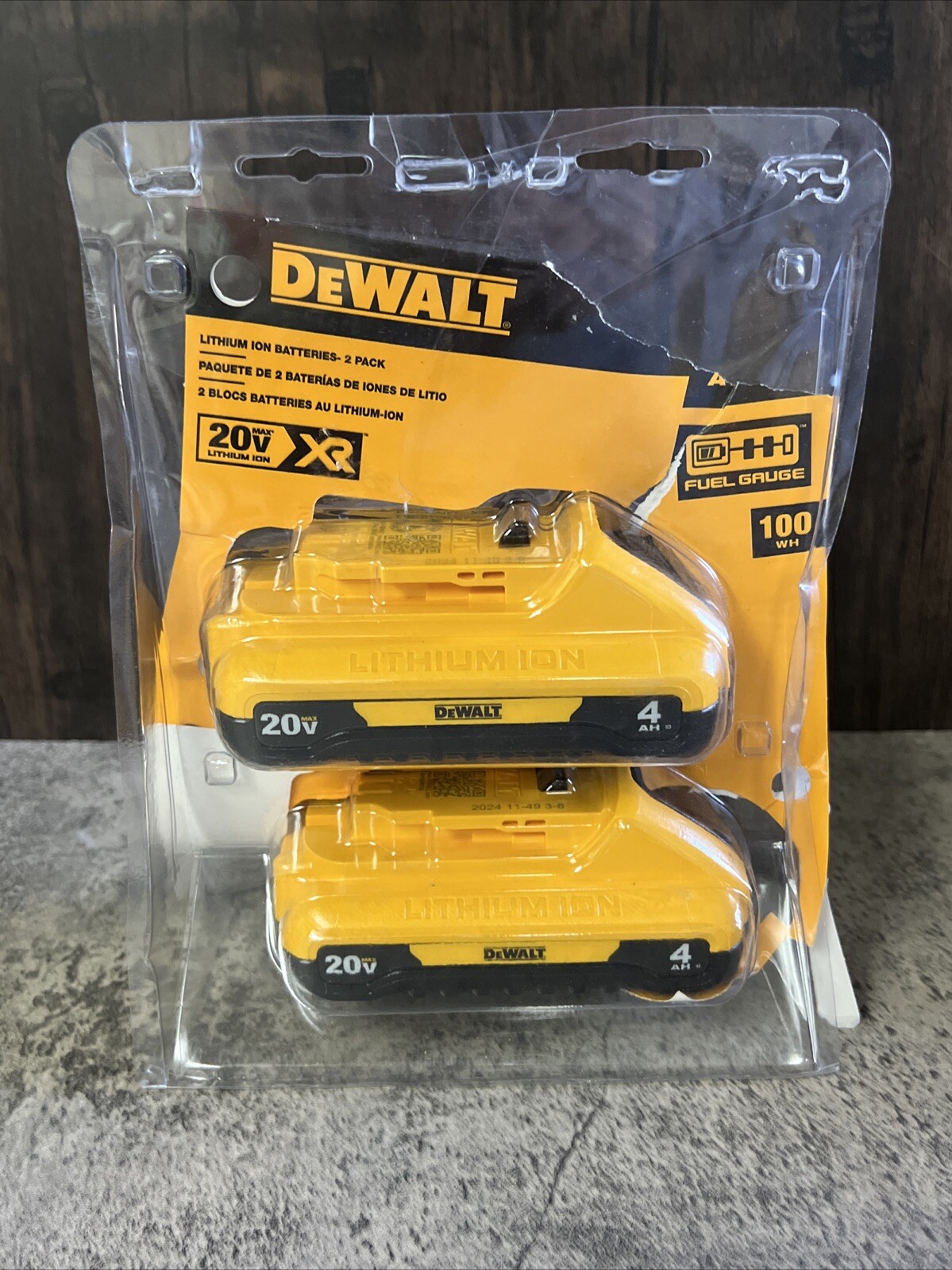 2PCS Dewalt 20V 5.0Ah MAX XR Li-ion Power Tool Battery DCB205 DCB205-2 ...