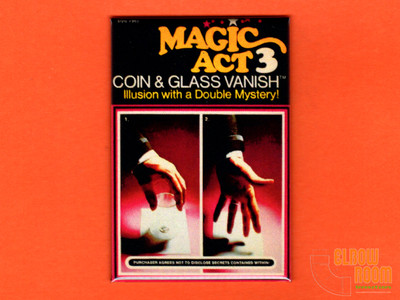 Magic Act 3 Coin & Glass Vanish box art 2x3" fridge/locker magnet Reiss ...