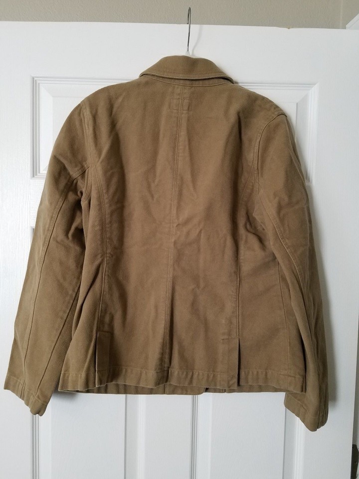 American Eagle Large Sueded Cotton 4 Pocket Lenin Color Long Sleeve ...