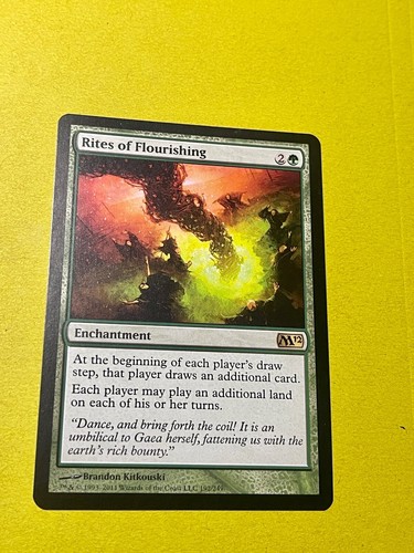 Rites of Flourishing Zendikar Rising Commander NM Green Rare MAGIC CARD ...