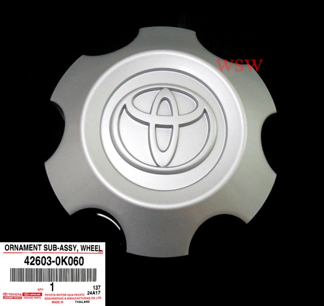 4 Genuine OEM Toyota Wheel Center Cap Hub Cover 2005-2011 HILUX Pickup ...