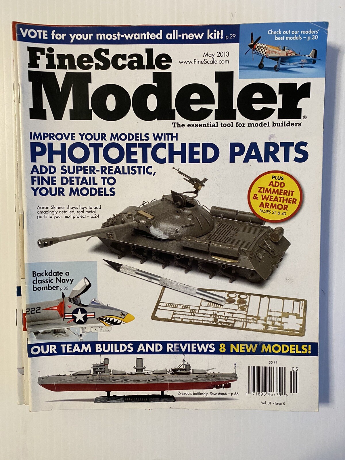 Fine Scale Modeler Magazine, May, Vol. 31, No.5, 2013 | eBay