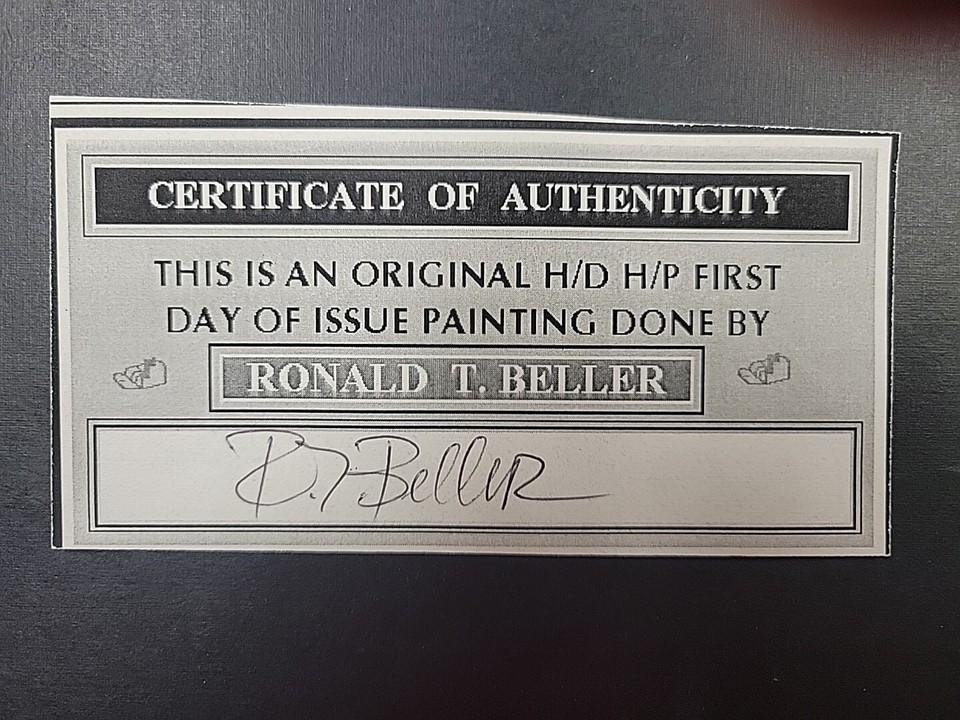 US FDC Ron Beller Cachet Hand-Painted Scott 2841 - 2842 July 20, 1994 ...