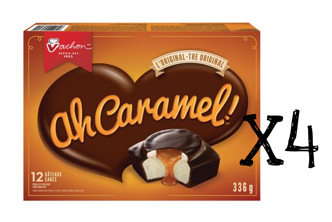 4x Box Vachon ORIGINAL Ah Caramel! 12 Cakes Each 336g -Canada FRESH | eBay