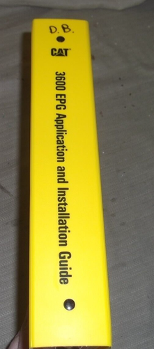 CAT CATERPILLAR 3600 EPG APPLICATION & INSTALLATION GUIDE MANUAL BOOK ...