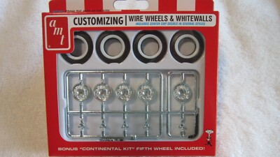 AMT CUSTOMIZING WIRE WHEELS & WHITEWALLS WITH CENTER CAP DECALS IN ...