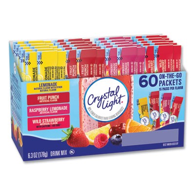 Crystal Light Variety Pack, Assorted Flavors, 60/Pack 043000089798 ...