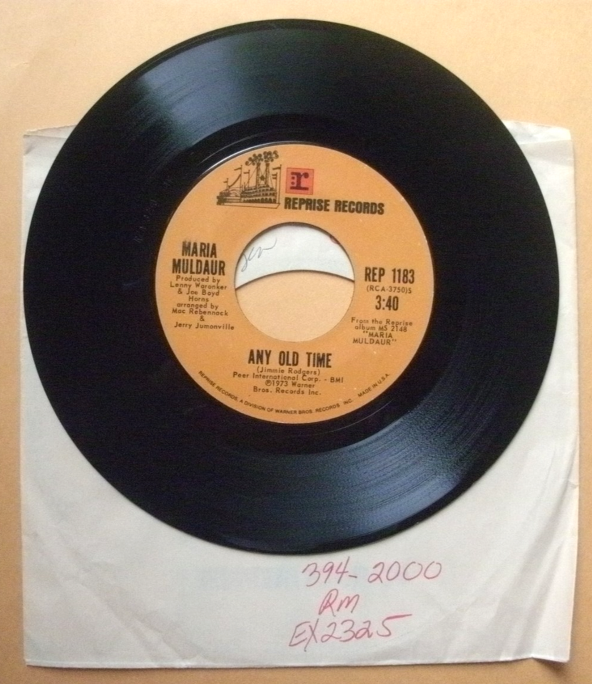 MARIA MULDAUR-MIDNIGHT AT THE OASIS / ANY OLD TIME-REPRISE REP 1183 ...