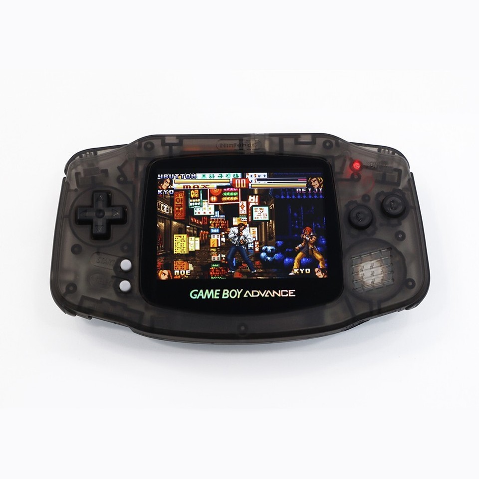 Game Boy Advance GBA Console with IPS V2 Backlight LCD Kits Mod Clear ...