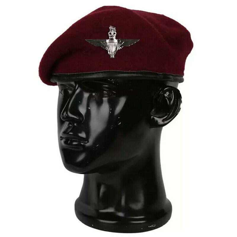 Uk British 1st Parachutist Airborne Parachute Regiment Red Wool Beret ...