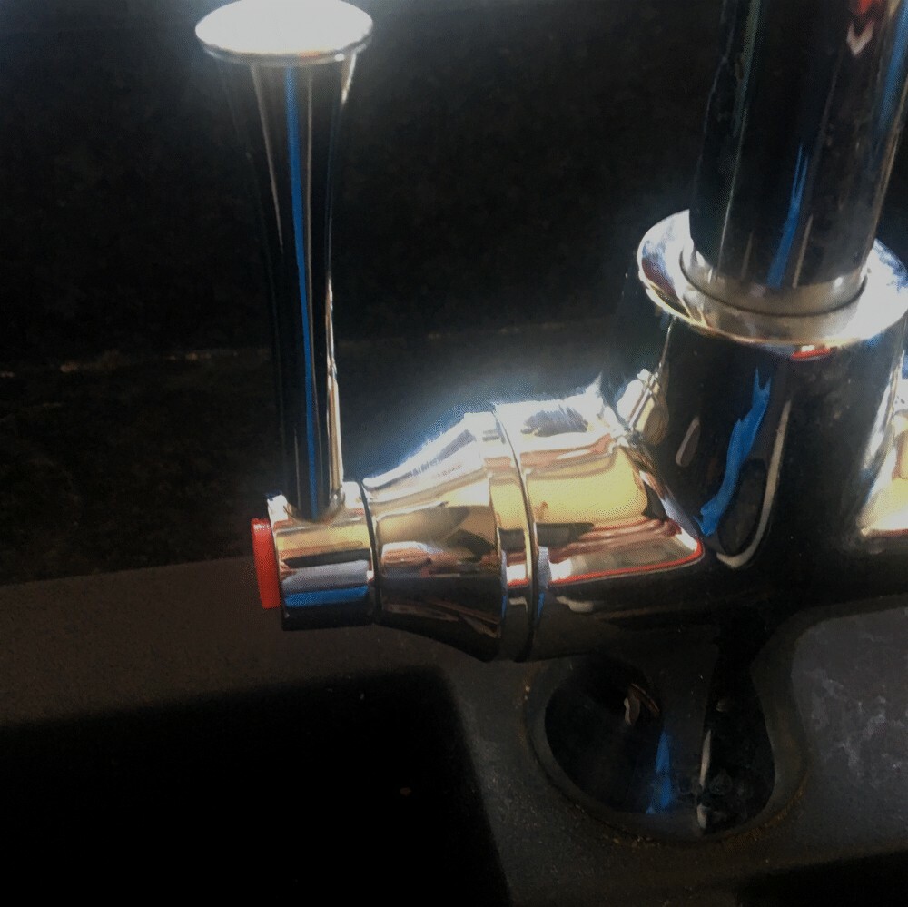 2 sets of Kitchen sink tap indices, Red & Blue caps (cover/plug) 10.5 ...