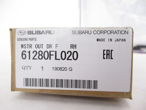 Genuine OEM Subaru 61280FL020 Passenger Front Belt Molding Window Sweep ...