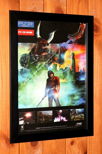 Summoner Video game PlayStation 2 PS2 Old Promo Vintage Poster / Ad ...