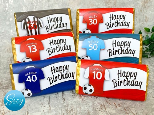 Football Personalised Chocolate Gift, Arsenal, ManCity, Liverpool ...