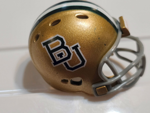 BAYLOR BEARS GOLD BIG 12 FOOTBALL NCAA #673 POCKET PRO HELMET RIDDELL ...