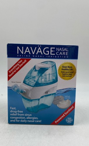 Navage SDG-2 Blue Saline Nasal Irrigation Drug-Free Allergy Relief Nose ...