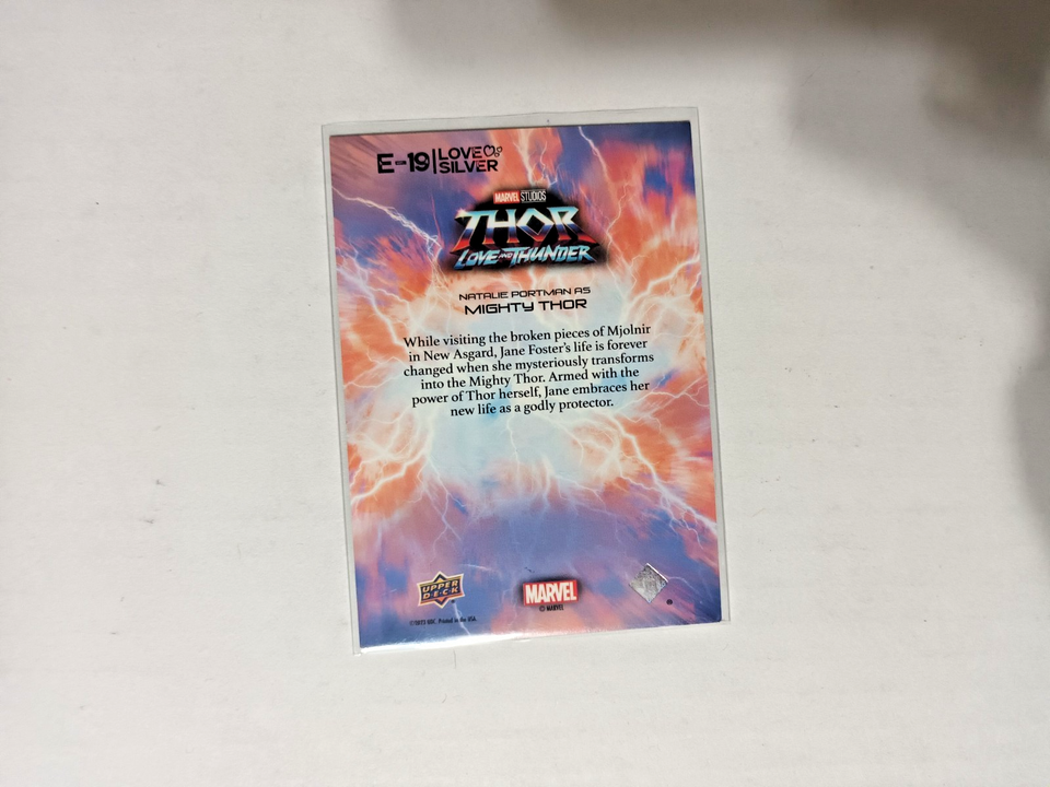 2022 Upper Deck Mighty Thor (Jane Foster) Love & Thunder #E-19 SILVER ...