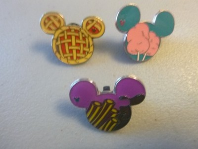 Disney Pins -Group of 3 different Hidden Mickey Food Pins | eBay